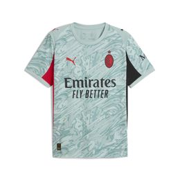 Trainingsshirt Puma "AC Milan 25/26 Torwarttrikot Herren", Herren, Gr. M, grün (modern mint for all time rot grün), Obermaterial: 100% Polyester; Rippe: 100% Polyester, regular fit, Rundhals, Shirts