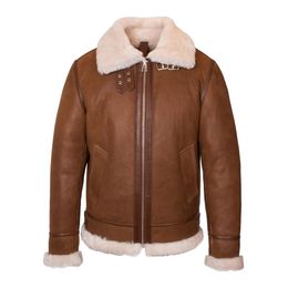 LOLUS &Uuml;bergangsjacke 'Vonrock' Herren Gr&ouml;&szlig;e 5XL cognac