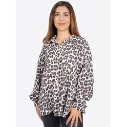 Seasons of April Bluse 'Queen' Damen Größe XS/XL braun / schwarz / weiß