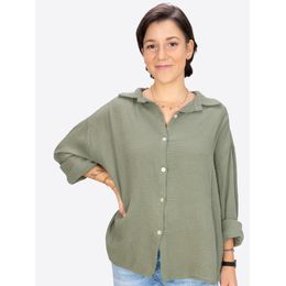 Seasons of April Bluse 'Sasha' Damen Gr&ouml;&szlig;e L/XL khaki