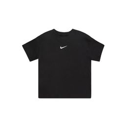 Nike Sportswear T-Shirt 'ESSNTL' Mädchen Größe 158/170 schwarz / weiß