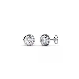 Rougemont Jewellery Earrings 'Funkelnde Ohrstecker 7mm Zirkonia' female Silver size One Size