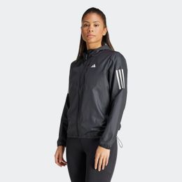 Laufjacke adidas Performance "OTR B JKT", Damen, Gr. XL, schwarz, Obermaterial: 100% Polyester, Jacken