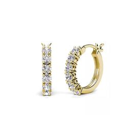 ROUGEMONT Jewellery Ohrringe 'Moderne Zirkonia Creolen 1,7cm' Damen Gr&ouml;&szlig;e One Size gold