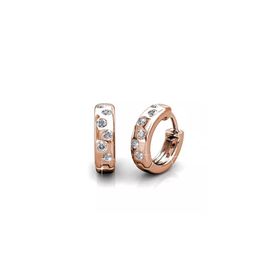 ROUGEMONT Jewellery Ohrringe 'Funkelnde Creolen Ohrringe' Damen Größe One Size rosegold