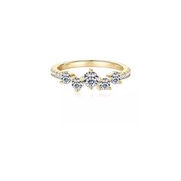 Rougemont Jewellery Bracelet 'Funkelnder Moissanit Diamant Ring mit Echtheitszertifikat' female Gold size 16 cm