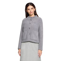 Jackenblazer Betty Barclay "Damen Blazer-Jacke mit Knöpfen", Damen, Gr. 36, grau, Obermaterial: 55% Polyester, 45% Polyamid., normal normal, Blazer