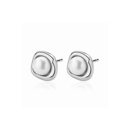 Rougemont Jewellery Earrings 'Trendige Perlen Ohrstecker 925 Sterling Silber' female Silver size One Size