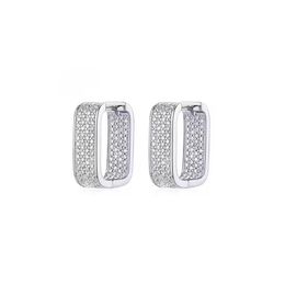 Rougemont Jewellery Earrings 'Funkelnde Glamour Creolen Ohrringe' female Silver size One Size