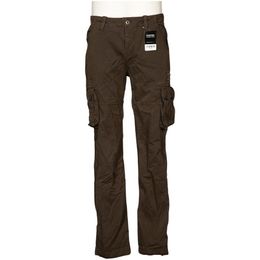 Alpha Industries Stoffhose Herren Größe 33 Second Hand braun
