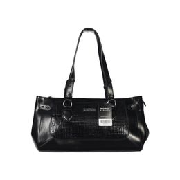 Aigner Handtasche gross Leder Damen Größe One Size Second Hand schwarz