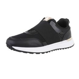 Ital-Design Sneaker Damen Gr&ouml;&szlig;e 40 schwarz