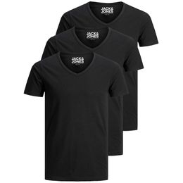 Jack & Jones JACK & JONES T-Shirt 'JJV-Neck' Herren Größe M schwarz