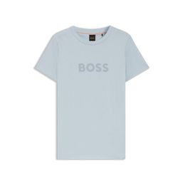 BOSS T-Shirt Damen Gr&ouml;&szlig;e XL taubenblau / orange / schwarz