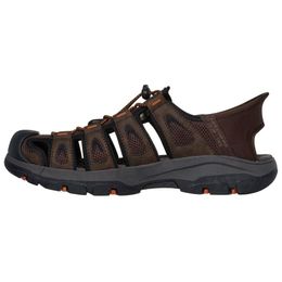 Skechers Trekkingsandale Herren Größe 48.5 schoko / mandarine / schwarz