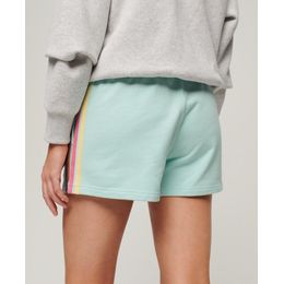 Superdry Shorts Damen Größe 38 mint / helllila / orange