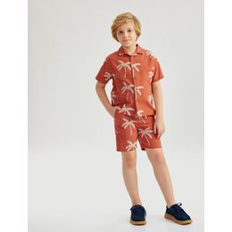 KOTON Shorts Jungen Größe 146/152 ecru / orange
