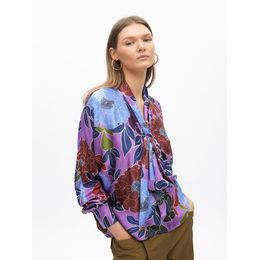 Lola Casademunt Bluse Damen Gr&ouml;&szlig;e XS hellblau / dunkelblau / lila / bordeaux