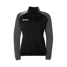 Kempa Trainingsjacke 'Ambition 28' Damen Größe S dunkelgrau / schwarz / weiß