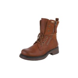 Ital-Design Lace-Up Ankle Boots 'Flache' female Brown size 38