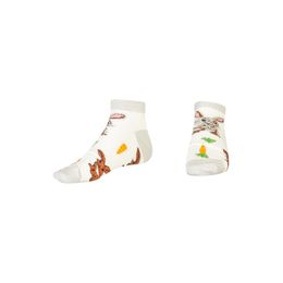 Abgestrumpft Socks 'Hase' female White size 35-38