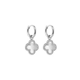 Cala Rose Earrings 'CLOVER' female Silver size 11 cm x 8 cm x 2cm