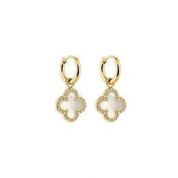 Cala Rose Earrings 'CLOVER' female Gold size 11 cm x 8 cm x 2cm