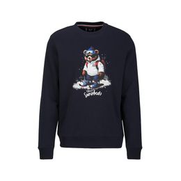 19V69 Italia Sweatshirt 'Nico Snowbear' male Blue size 3 XL
