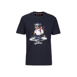 19V69 Italia Shirt 'Rafael Snowbear' male Blue size 3 XL