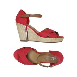 Tom Tailor Sandalen Damen Gr&ouml;&szlig;e 40 Second Hand rot