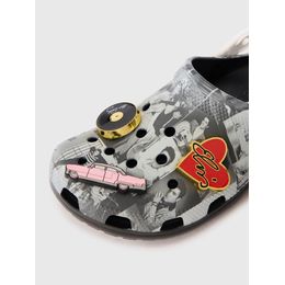 Crocs Clogs 'Elvis Classic' Damen Gr&ouml;&szlig;e 39/40 gold / grau / blutrot / wei&szlig;