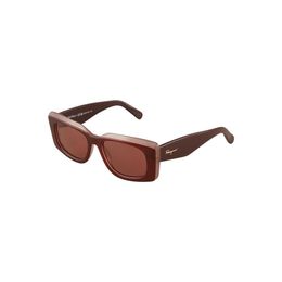 Salvatore Ferragamo Sonnenbrille Damen Größe One Size Second Hand bordeaux