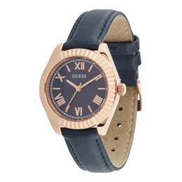 Guess Analoguhr Damen Gr&ouml;&szlig;e One Size navy / rosegold
