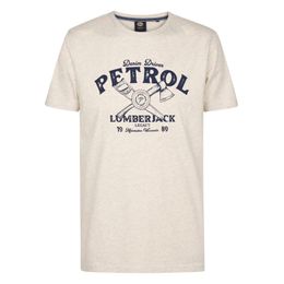 PETROL INDUSTRIES T-Shirt Herren Gr&ouml;&szlig;e XXL creme / navy
