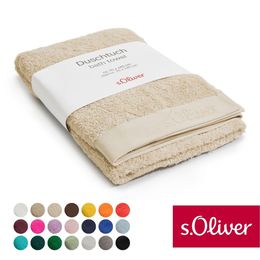 Duschtuch s.Oliver "s.Oliver, Premium Qualität, 600 gr/m², auch als Sets erhältlich", beige (natur), B:70cm L:140cm, Walkfrottier, Baumwolle, Handtücher, große Farbauswahl, auch als Handtuch, Waschhandschuh, Gästetuch