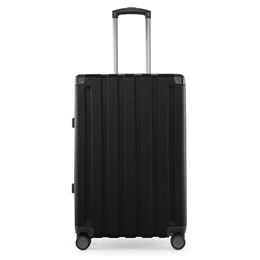Hartschalen-Trolley Hauptstadtkoffer "Q-Damm, verschiedene Farben und Größen", Gr. B/H/T: 45,5 x 68 x 27 71, schwarz, ABS, festlich, Koffer, Hartschalenkoffer Reisekoffer Trolley mit TSA-Schloss