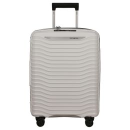 Hartschalen-Trolley Samsonite "UPSCAPE, verschiedene Größen und Farben", Gr. B/H/T: 40 x 55 x 20 39, cloud weiß, Polypropylen, gestreift, Koffer, Volumenerweiterung Reisegepäck Hartschalen-Koffer TSA-Zahlenschloss