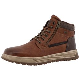 Winterboots Tom Tailor, Herren, Gr. 40, braun, Lederimitat, used, Schuhe, Schnürboots, Winterboots mit Reißverschluss