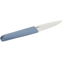 Gemüsemesser Woll "Cutting Edge", blau, Klingenlänge 9cm, Edelstahl, Kunststoff, Kochmesser, aus deutschem Edelstahl gemäß DIN 1.4116