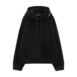 Kapuzenpullover CMP, Damen, Gr. M, nero, Obermaterial: 70% Polyester, 25% Viskose, 5% Elasthan, Pullover