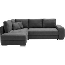 Ecksofa MR. COUCH, B:269cm H:90cm T:179cmmemphis 20 stone, Grundgewebe 100% Polyester; Nutzschicht 90% Polyester / 10% Polyamid, Wohnzimmer, Sofas,