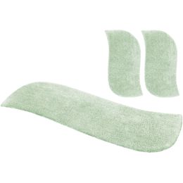 Hochflor-Bettumrandung my home "Desner" Gr. 14, grün, H:35mm, Obermaterial: 100% Polyester, Bettumrandungen, Mikrofaser, weich, flauschig, Schlafzimmer, Bettvorleger, Läufer Set