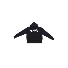 Kapuzensweatshirt DROPSIZE "Dropsize HEAVY OVERSIZE FROTTEE EMBO V2 HOODIE", Herren, Gr. L, schwarz, 70% Baumwolle, 30% Polyester, bedruckt, Sweatshirts