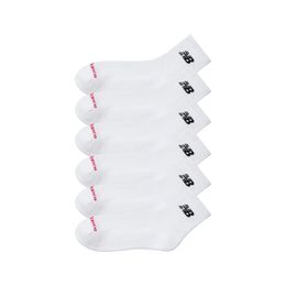 Sportsocken New Balance "EVERYDAY ANKLE 6 PAIRS", Herren, Gr. M (39/42), weiß, Obermaterial: 100% Baumwolle, Socken