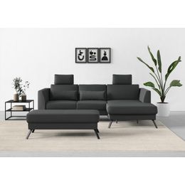 Sit & More Sitzkissen SIT & MORE "Lindholm", grau (anthrazit, unifarben), B:65 H:25 L:25, Polyester, Dekokissen_Sitzkissen_Kissenhüllen, im 2er Set