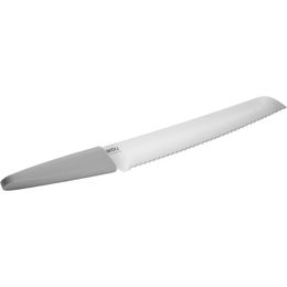 Brotmesser Woll "Cutting Edge", grau, Klingenlänge 26cm, Edelstahl, Kunststoff, Kochmesser, aus deutschem Edelstahl gemäß DIN 1.4116