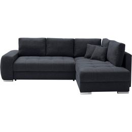 Ecksofa MR. COUCH, B:269cm H:90cm T:179cmmemphis 17 schwarz, Grundgewebe 100% Polyester; Nutzschicht 90% Polyester / 10% Polyamid, Wohnzimmer, Sofas,