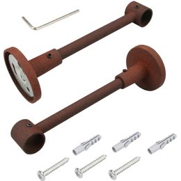 Tr&auml;ger Liedeco Gr. 1, braun (rostbraun), &Oslash;:1,6cm, Gardinenstangenhalterungen, f&uuml;r Gardinenstangen &Oslash; 16 mm