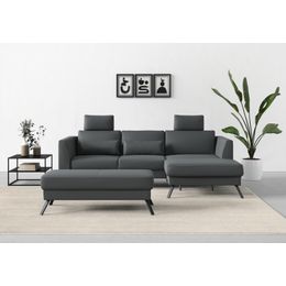 Sit & More Sitzkissen SIT & MORE "Lindholm", grau (grau, unifarben), B:65 H:25 L:25, Microfaser, Dekokissen_Sitzkissen_Kissenhüllen, im 2er Set