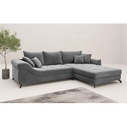 Ecksofa MR. COUCH, B:317cm H:93cm T:226cmmiami 6 rock, 90% Polyester / 10% Nylon, Wohnzimmer, Sofas, "Taylor, L-Form, wahlweise mit Kaltschaum",